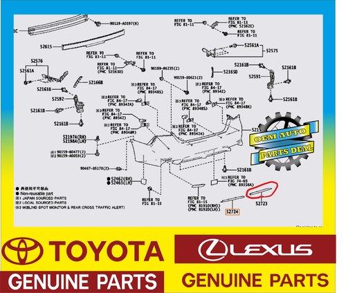 2018-2019 Genuine Toyota Camry Lower Molding 52723-06010 for sale ...