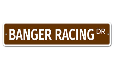 5209 SS Banger Racing 4" x 18" Novelty Street Sign Aluminum | eBay UK