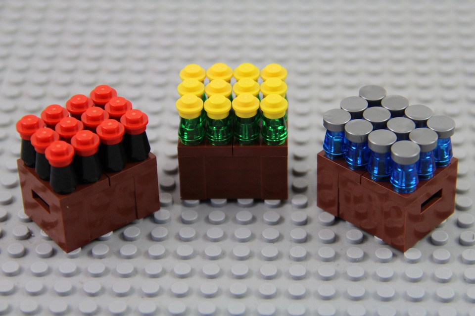 LEGO - Crates w/ 12-Pack Assorted Drinks Bottles Food Kitchen ...
