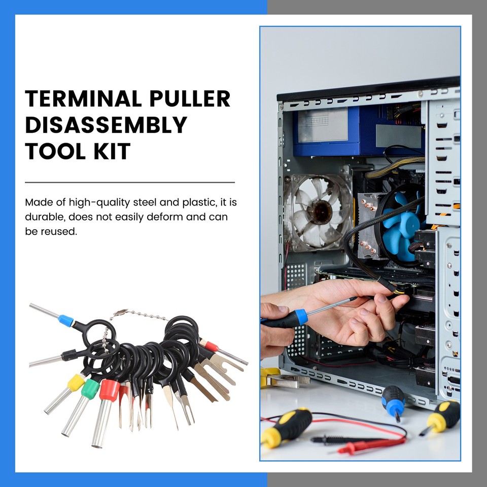 82PCS Terminal Extractor Removal Tool Kit Depinning Key Tool Set for ...