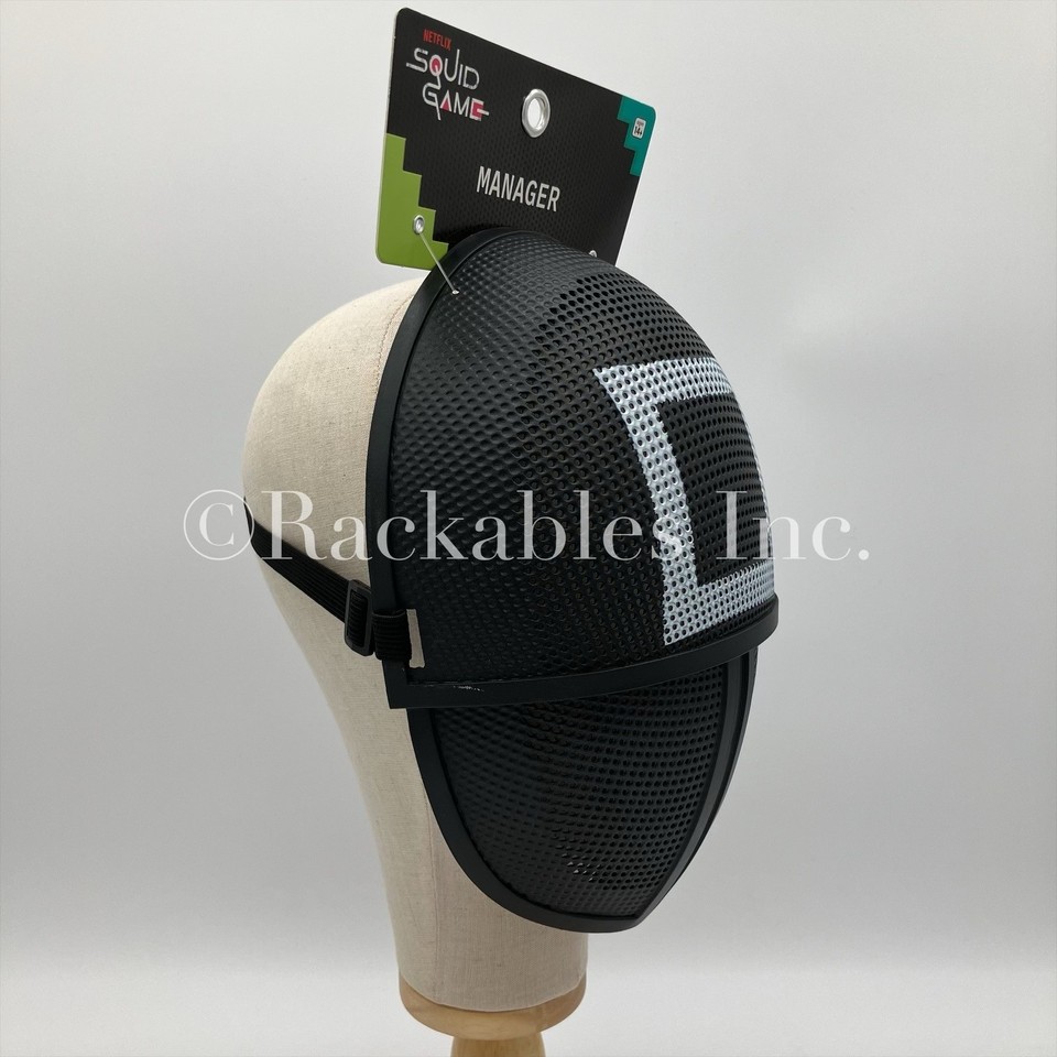 01821446 Spirit Halloween Squid Game Square Guard Manager Mask OSFM | eBay