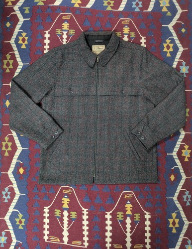 L.L. Bean Maine Guide Jac-Shirt, Large, Wool Plaid Hunting Overshirt | eBay