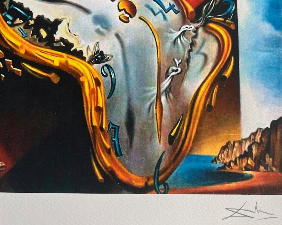 Salvador Dali SOFT WATCH EXPLOSION Facsimile Signed Numbered Giclee 12 ...