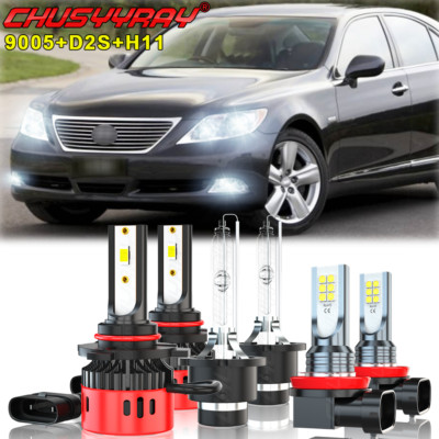 For Lexus LS460 2007-2012 -LED HID Headlight High/Low Beam + Fog Light ...