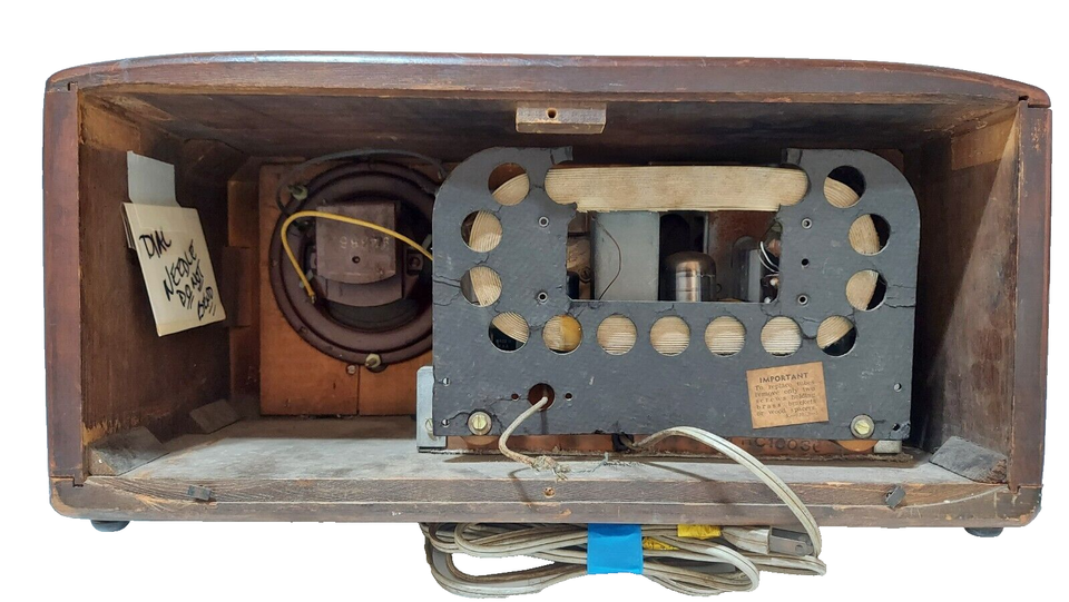 RCA Victor Art Deco 1942 Tube Radio Twin Trumpeter Model 55X Works | eBay