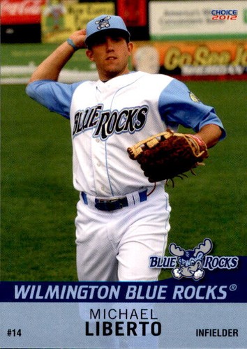 2012 Wilmington Blue Rocks Choice #16 Michael Liberto Metairie Harahan ...