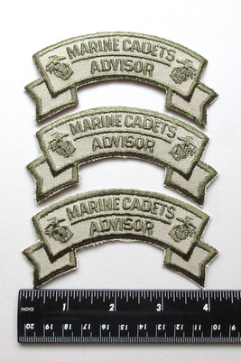 U.S. MARINE CORPS USMC MARINE CADETS ADVISOR MILITARY UNIFORM PATCHES ...