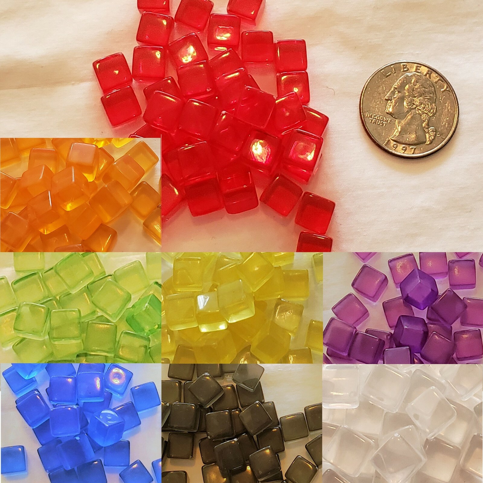 Board Game Cubes 8mm - Plastic Tokens - Euro Meeple Pieces - $4 SHIPS ...