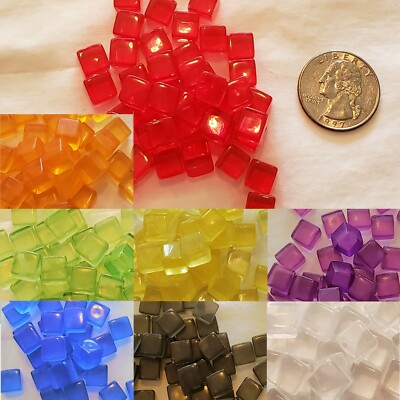 Board Game Cubes 8mm - Plastic Tokens - Euro Meeple Pieces - $4 SHIPS ...