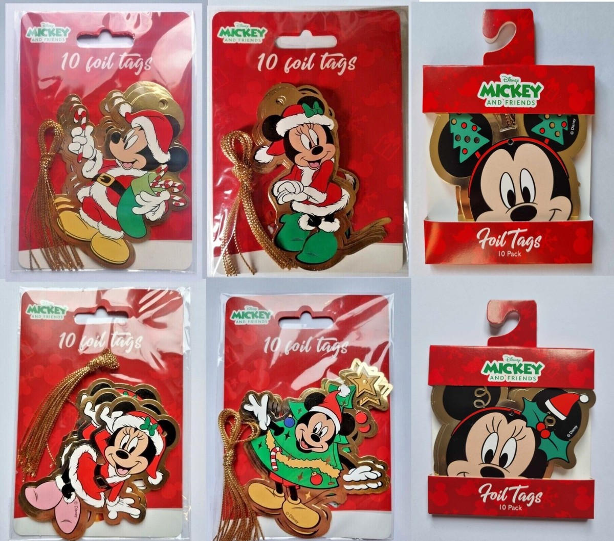 Mickey Mouse Christmas Tags Disney Store Mickey And Minnie My First