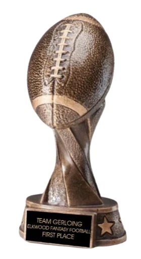 First Place Trophy Football
