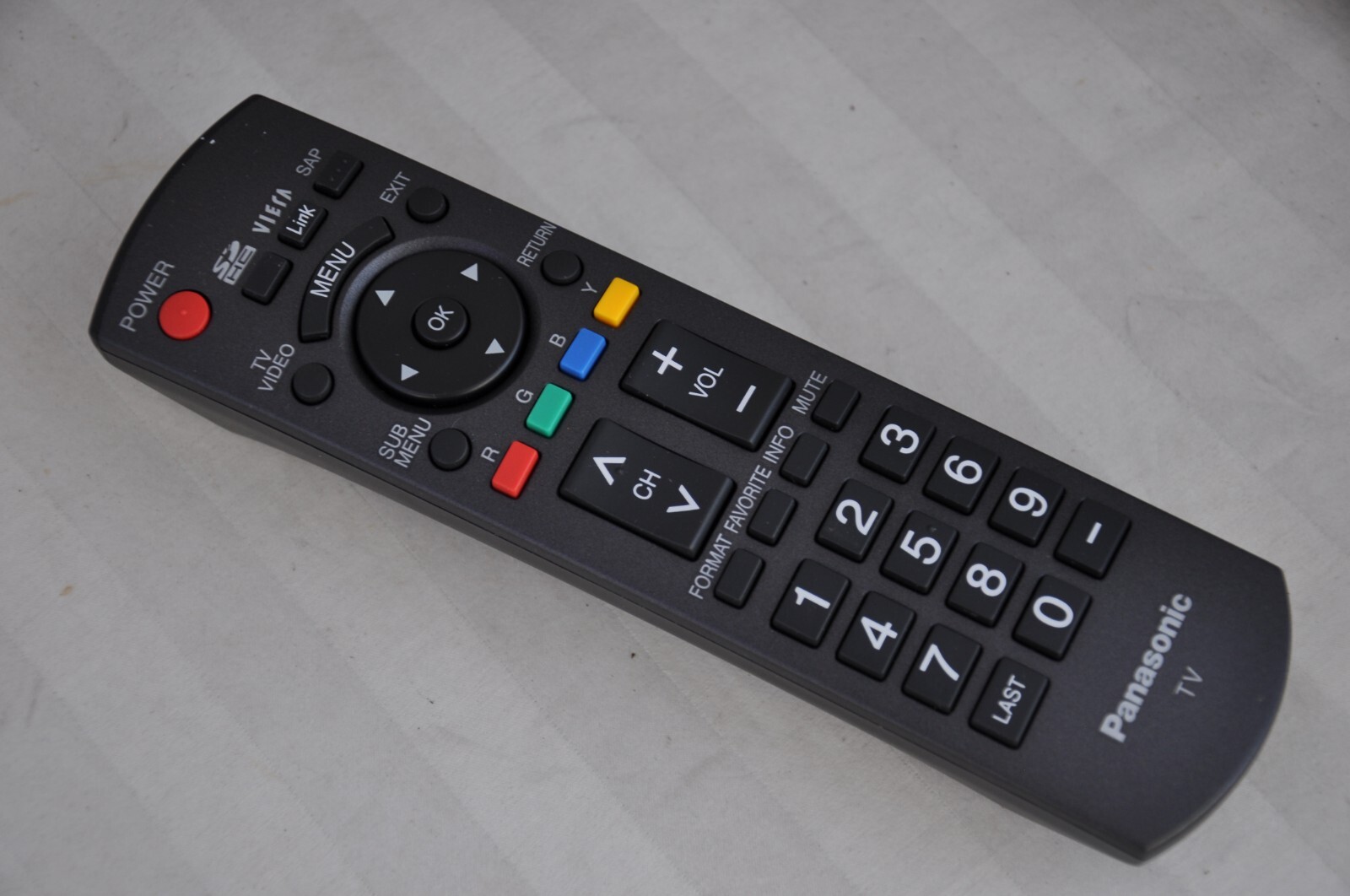 GENUINE PANASONIC N2QAYB000221 PLASMA TV REMOTE - TH-42PX80U TH-46PZ80U ...
