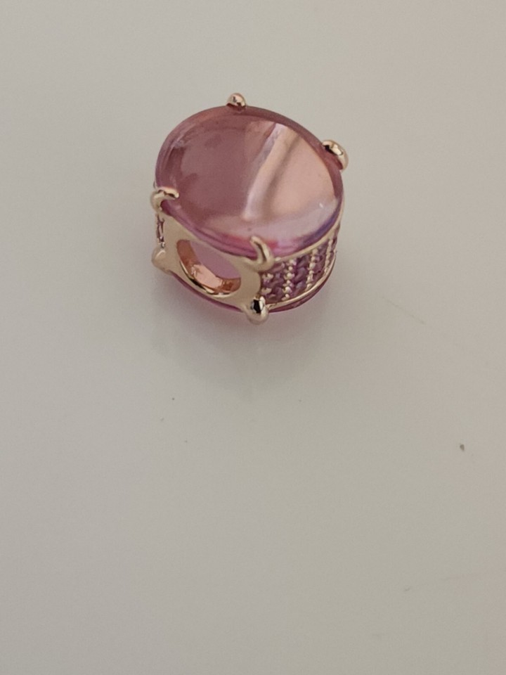 AUTHENTIC PANDORA PINK OVAL CABOCHON CHARM #789309C02 | eBay