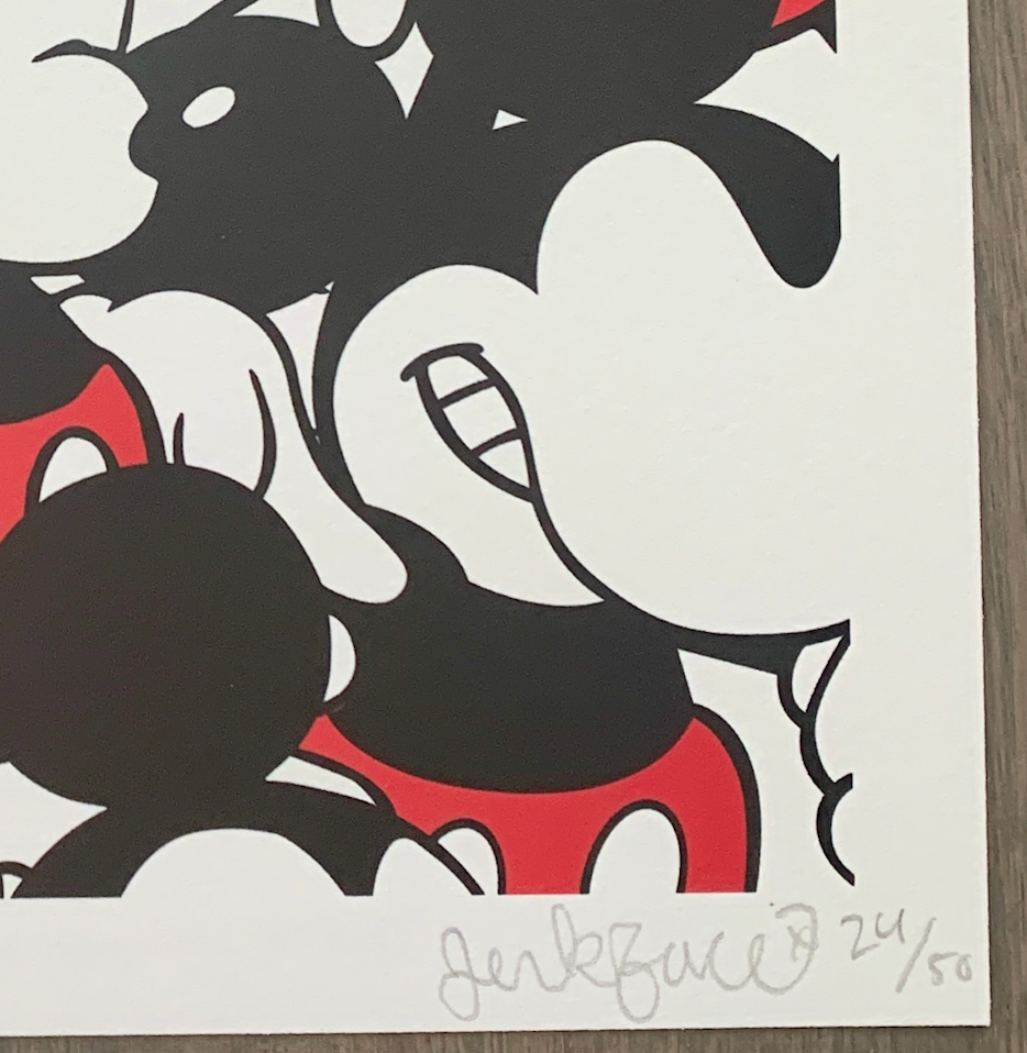 Jerkface Print 'Angry Hero' (Mickey Mouse) Original Signed Limited Edition 24/50 | eBay