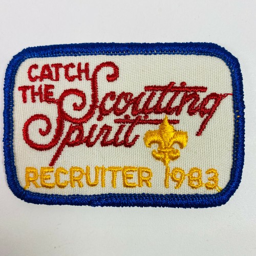 Recruiter 1983 Catch The Scouting Spirit BSA Boy Scouts Patch C2 | eBay