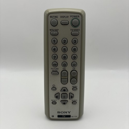 Vintage Sony Silver & Gray TV Remote Controller Model RM-Y194 - Tested ...