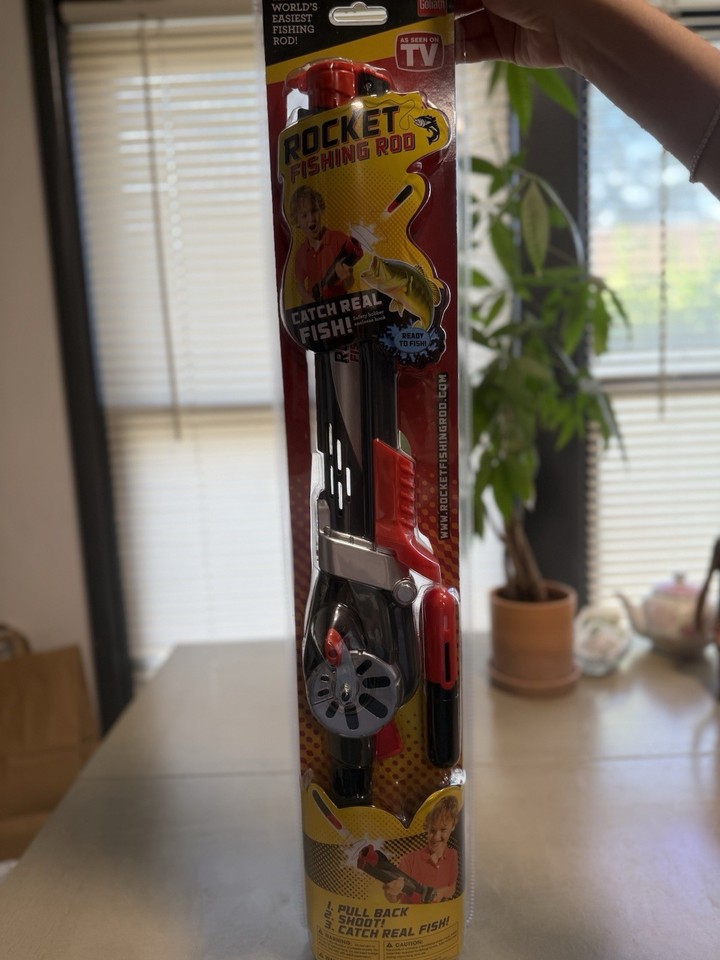 Goliath Rocket Fishing Rod Ready To Fish Real Kids Fishing Pole | eBay