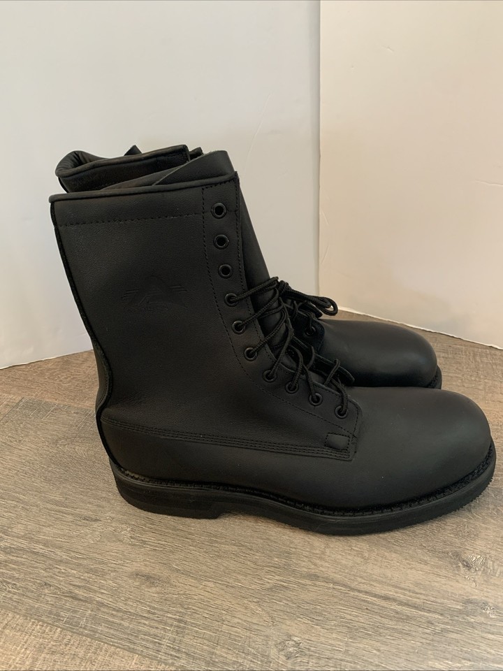 Addison Shoe Company Boots Men’s Leather Steel Toe Combat Vibram 10 R ...