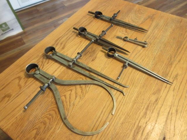 Vintage Lufkin Goodell-Pratt Craftsman Lutz Machinists Calipers ...