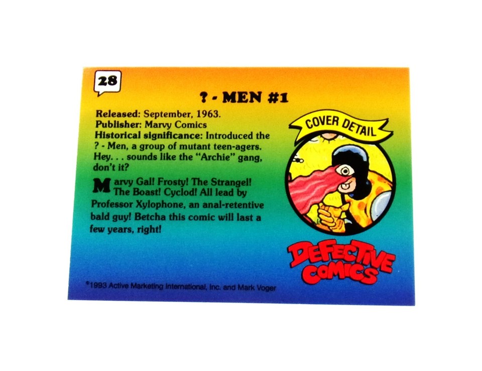 1993 Defective Comics Card # 28 The ?-Men #1 | eBay