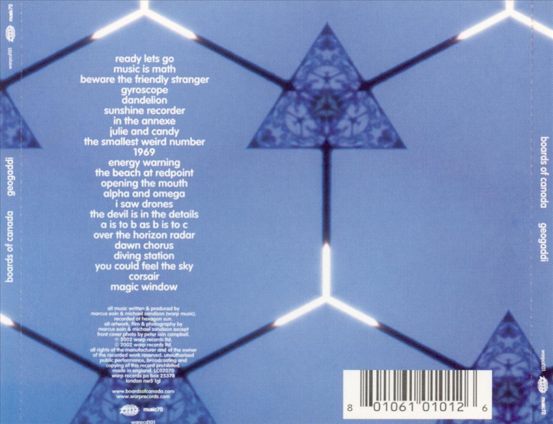 BOARDS OF CANADA - GEOGADDI NEW CD 801061010126| eBay