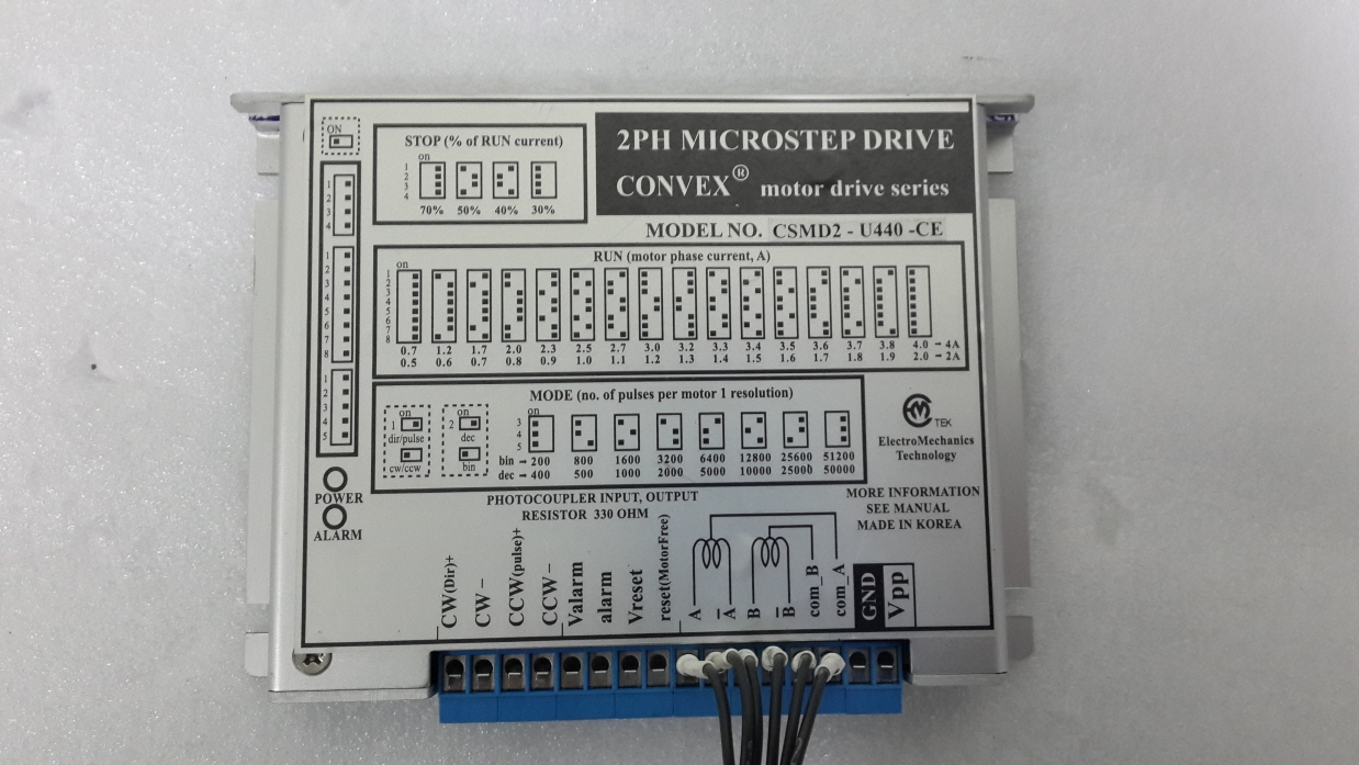 CONVEX CSMD2-U440-CE 2PH MICROSTEP DRIVER & TAMAGAWA TS3653N13E9 STEP ...