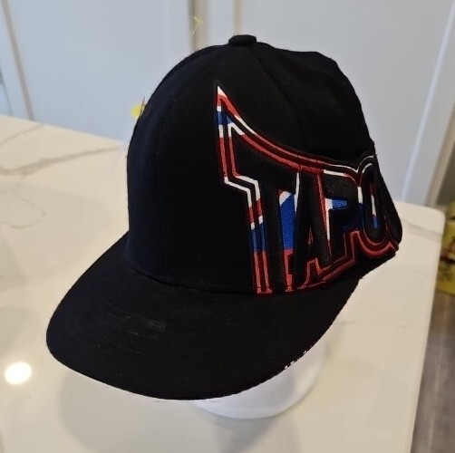 Tapout Mens Fitted Baseball Cap L/XL Black Tek-Flex Hat | eBay