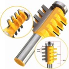1Pcs 1/2'' Shank Reversible Finger Joint Glue Joint Router Bit Woodwork ...