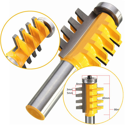 1Pcs 1/2'' Shank Reversible Finger Joint Glue Joint Router Bit Woodwork ...