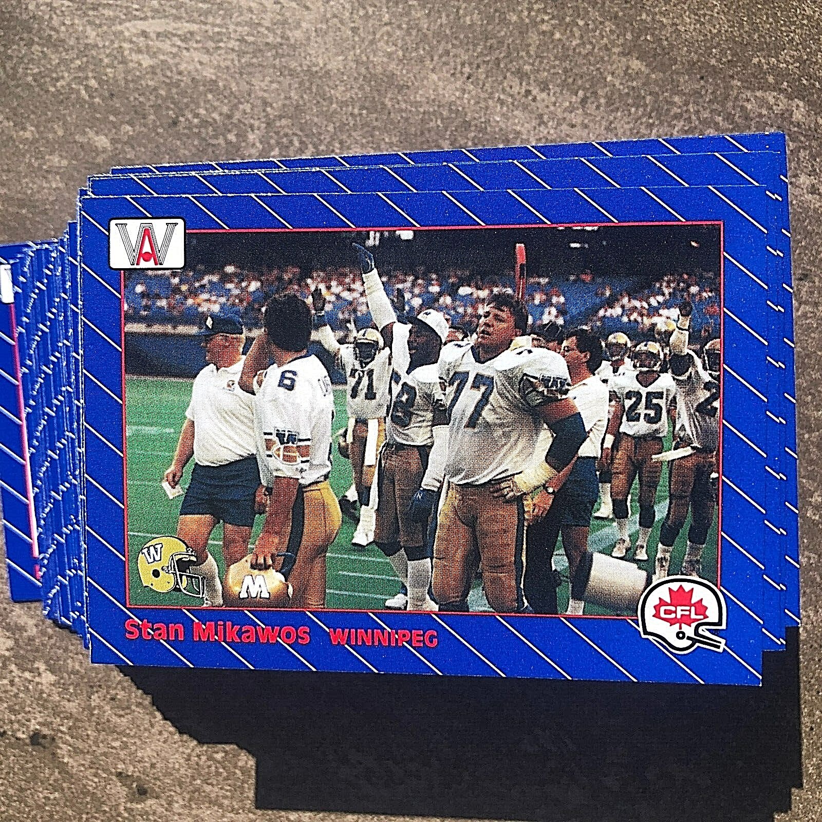 WINNIPEG BLUE BOMBERS TEAM SET OR SINGLES 1991 ALL WORLD AW 🇨🇦CFL 🏈 ...