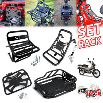 COMBO SET LUGGAGE RACK FRONT CENTER SIDE REAR FOR HONDA DT125 TRAIL ...