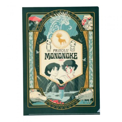 Princess Mononoke Clear File Folder Retro Frame Studio Ghibli New Japan ...