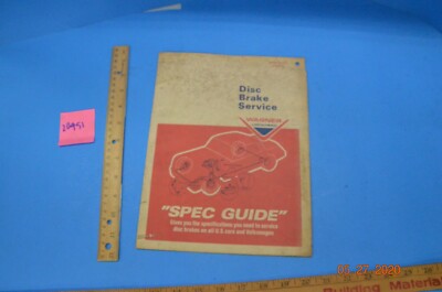Wagner Lockheed Disc Brake Service "Spec Guide" | eBay