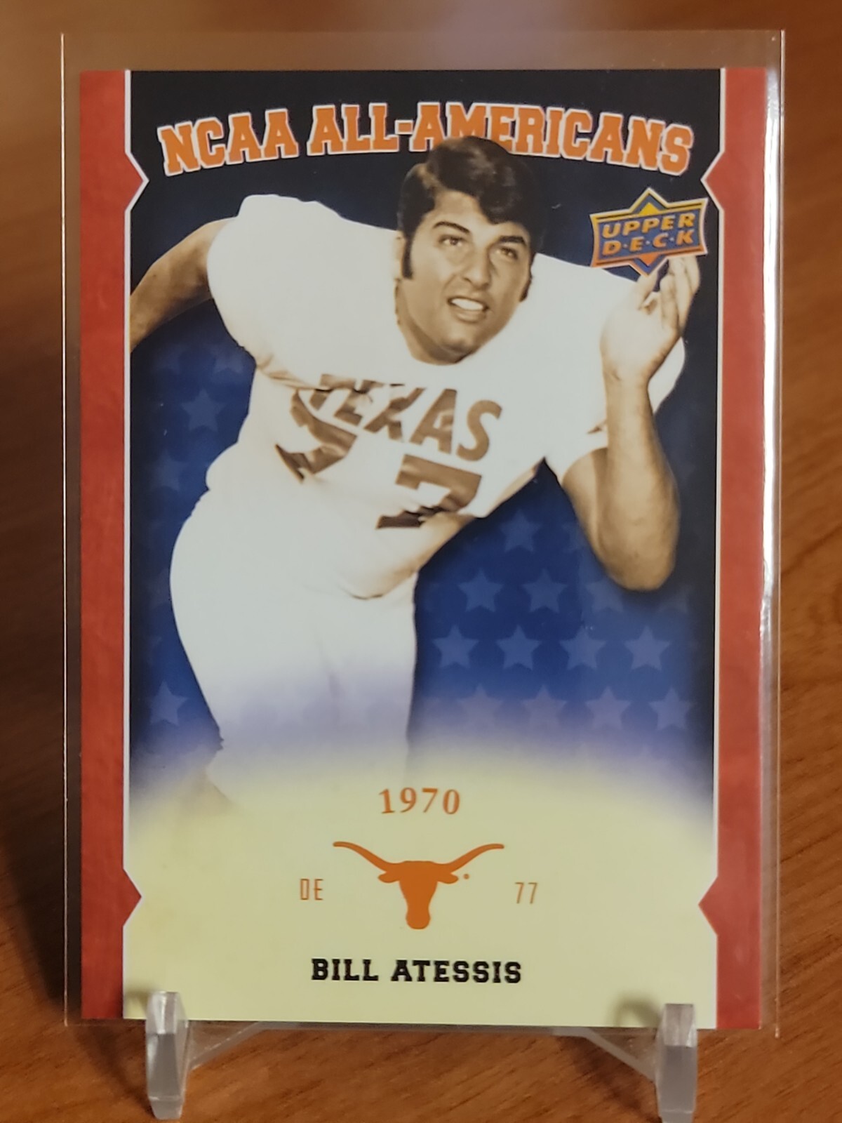 2011 Upper Deck University of Texas NCAA All-Americans Bill Atessis #AA ...