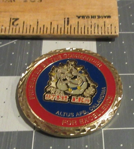 USAF 97th LRS Commanders Challenge Coin Altus AFB | eBay