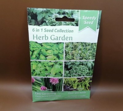 Speedy Seed 6 In 1 Seed Collection ~ Herb Garden ~ Over 500 Seeds | eBay UK