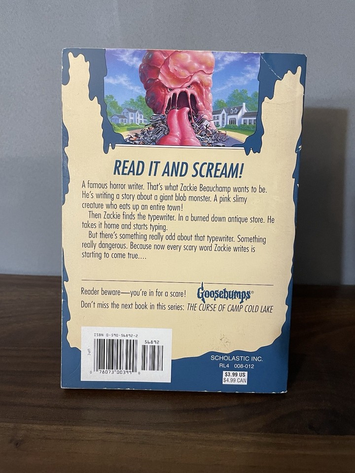 #55 The Blob That Ate Everyone Goosebumps by R.L. Stine 1st Ed 1st ...