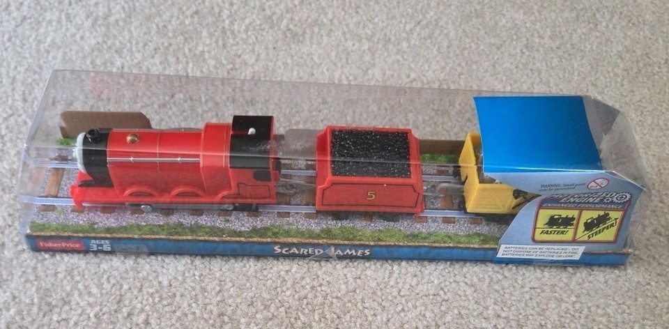 Thomas & Friends TrackMaster Motorized Tales of the Brave Scared James ...