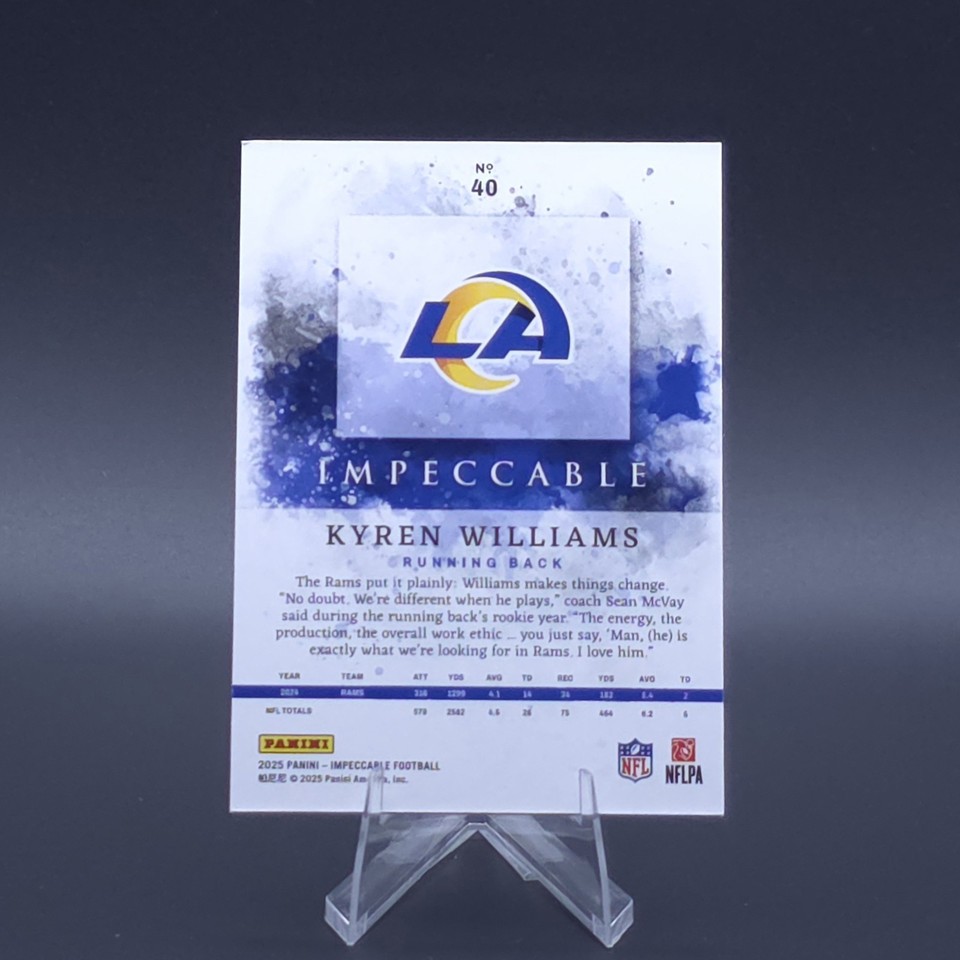 2025 Panini Impeccable | Kyren Williams | Ruby FOTL Exclusive | #40 | 5 ...