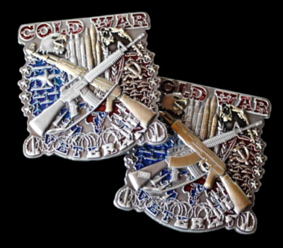 COLD WAR VETERAN CHALLENGE COIN US ARMY MARINES NAVY AIR FORCE VETERAN ...
