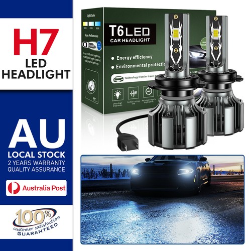 For Mazda RX-8 2003-2010 2x H7 LED Headlight Globes High+Low Beam Bulbs ...