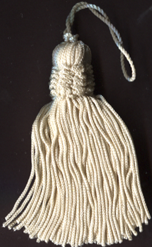 3" IVORY CHAINETTE CROWN TASSELS LOT OF 12 TRIMMING | eBay