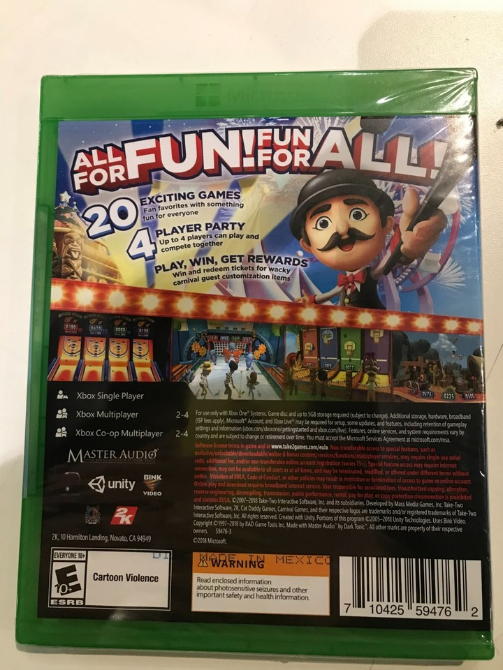 carnival games xbox one new in plastic | eBay