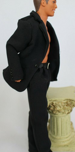 Ken Black Business Suit Jacket Pants Formal Barbie Friend Outfit ...