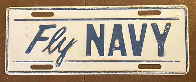 1960's FLY NAVY BOOSTER License Plate | eBay