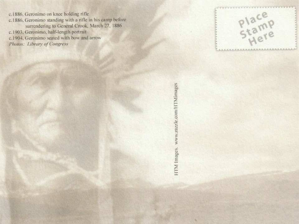 *Postcard-"Geronimo (1829-1909) /5 Mini-Pictures on 1 Postcard/ (RB44 ...