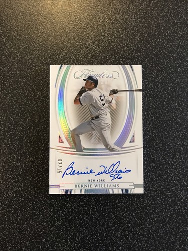 BERNIE WILLIAMS 2022 FLAWLESS AUTOGRAPH YANKEES ON CARD AUTO /15 | eBay