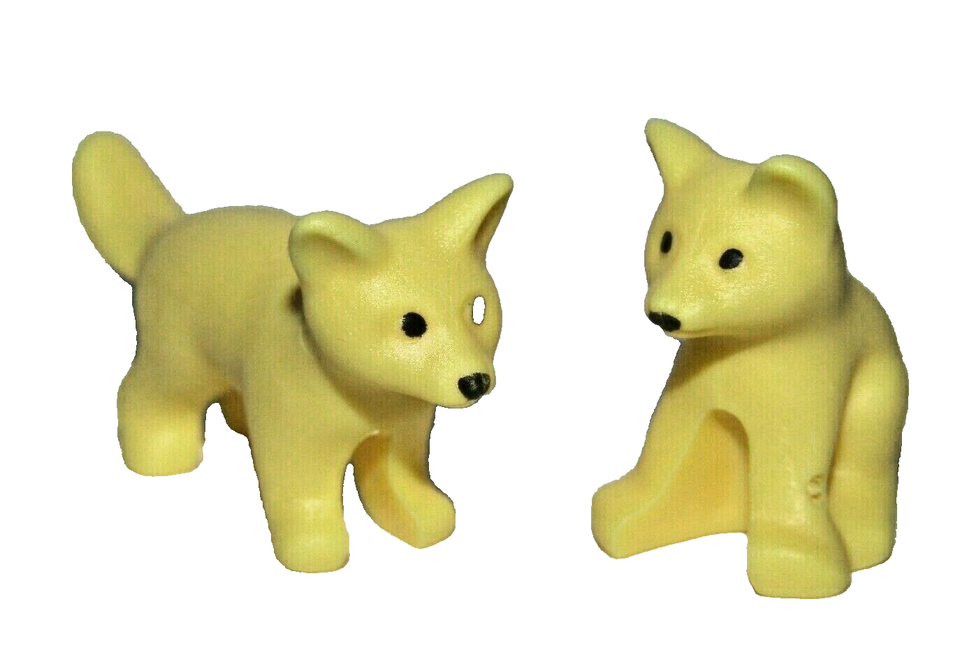 Playmobil Miniature Baby yellow Polar Fox - wild polar eskimo foxes ...