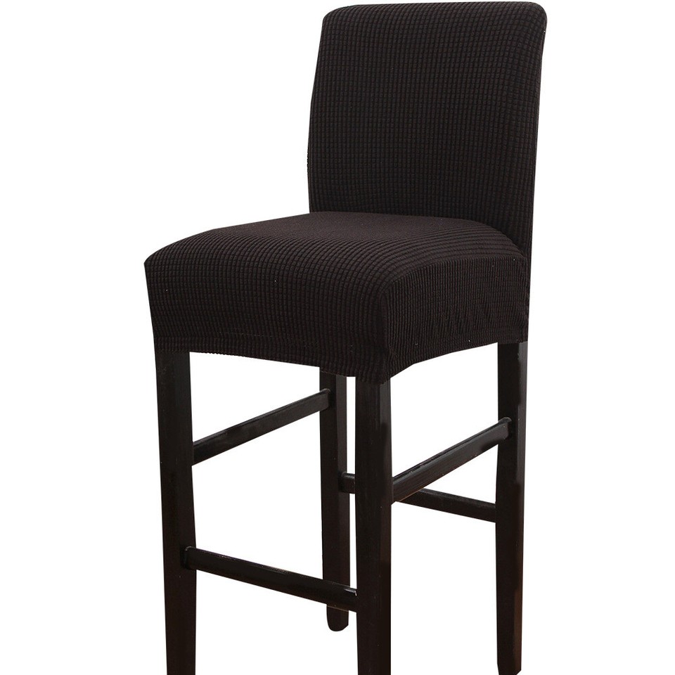 Stretch Jacquard Fabric Counter Stool Chair Covers Pub Bar Barstool ...