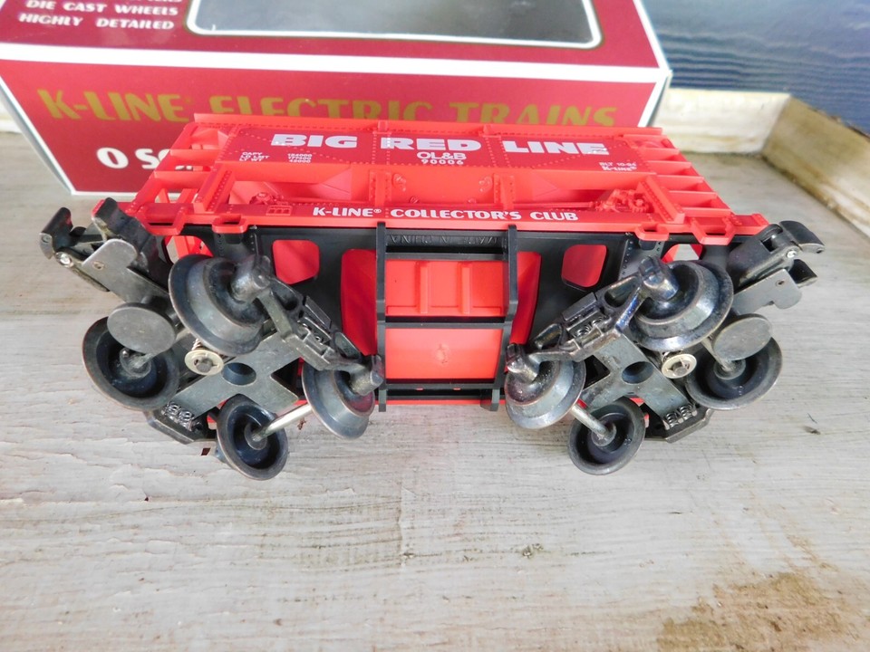 1994 K-Line KCC OL&B Big Red Line Classic Ore Car #K-90006 OB EC! | eBay
